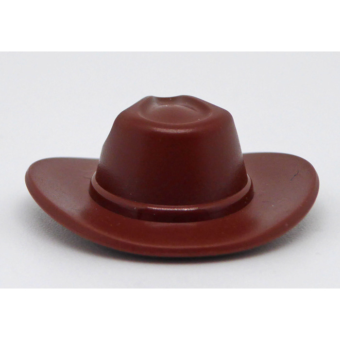 LEGO Reddish Brown Fedora Hat with Very Wide Brim (13565) | Brick Owl ...