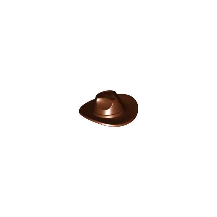 LEGO Reddish Brown Fedora Hat with Very Wide Brim (13565) | Brick Owl ...