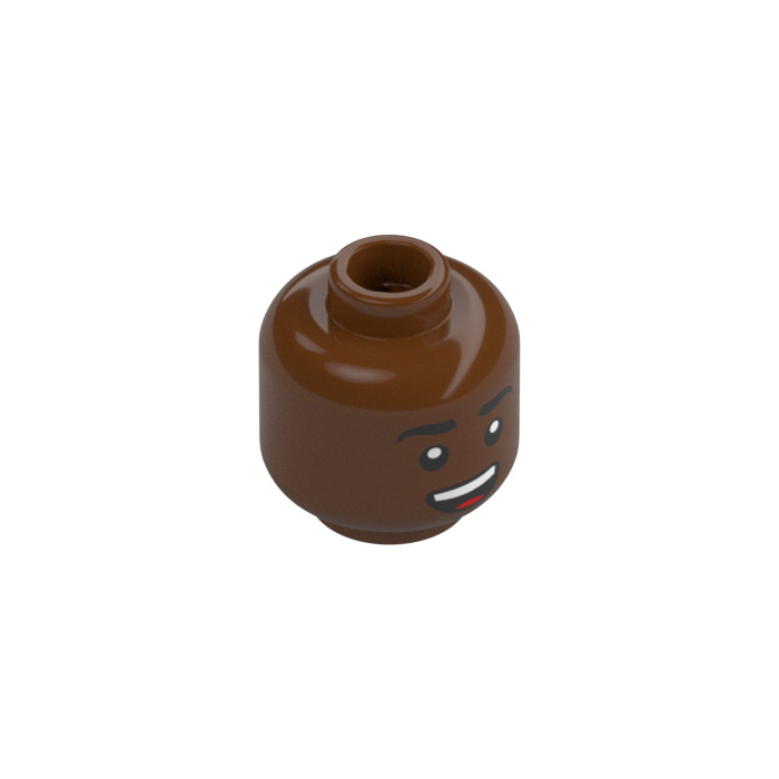 LEGO Reddish Brown Finn Minifigure Head (3626 / 34921) | Brick Owl ...