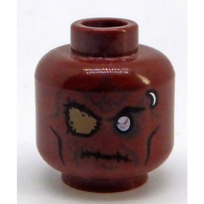 LEGO Reddish Brown Gunner Zombie Head (97389 / 97966) | Brick Owl ...
