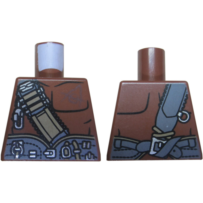 LEGO Reddish Brown Gunner Zombie Torso without Arms (973) | Brick Owl ...