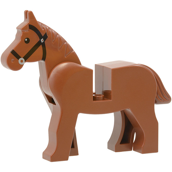 LEGO Horse with Moveable Head with Black Bridle (75998) | Brick Owl