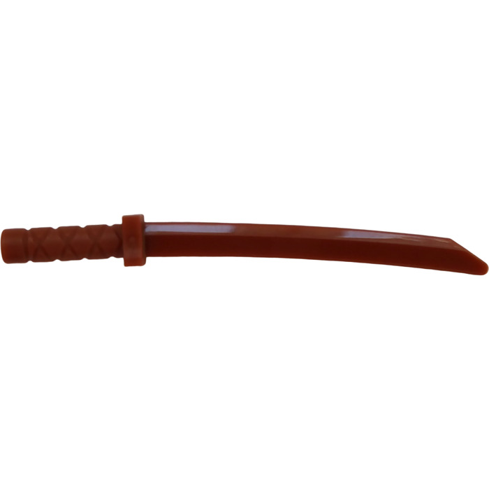 LEGO Reddish Brown Katana with Square Guard and Capped Pommel (21459 ...
