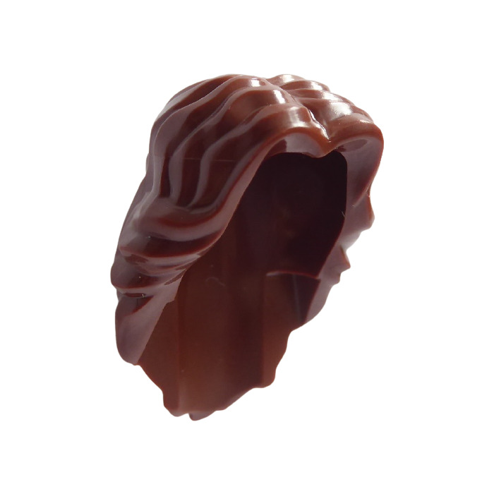 LEGO Reddish Brown Mid-Length Wavy Hair with Center Parting (86398 / ...
