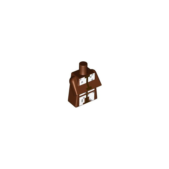 LEGO Reddish Brown Minecraft Torso with Shepherd Villager Outfit with ...