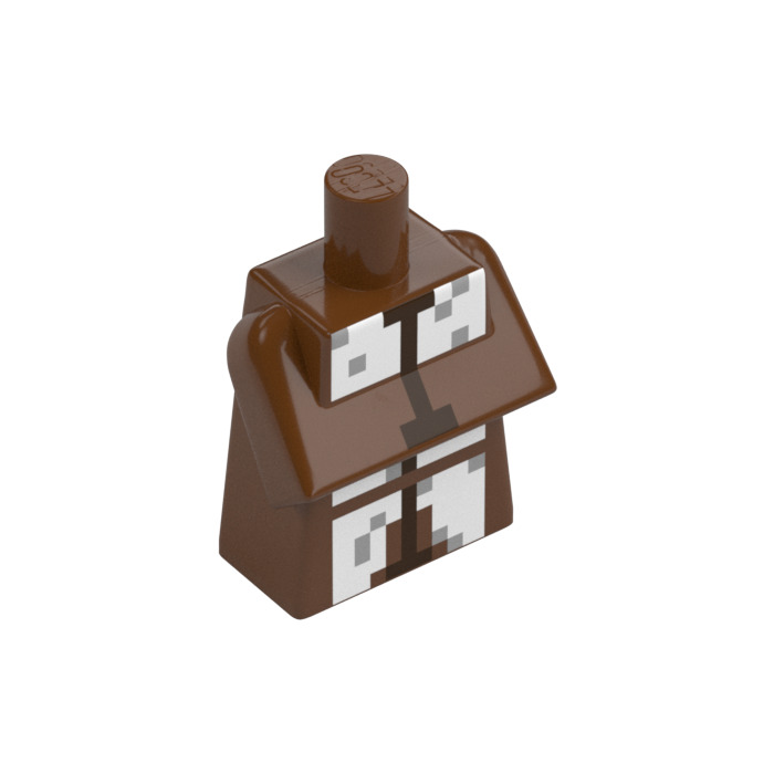 LEGO Reddish Brown Minecraft Torso with Shepherd Villager Outfit with ...