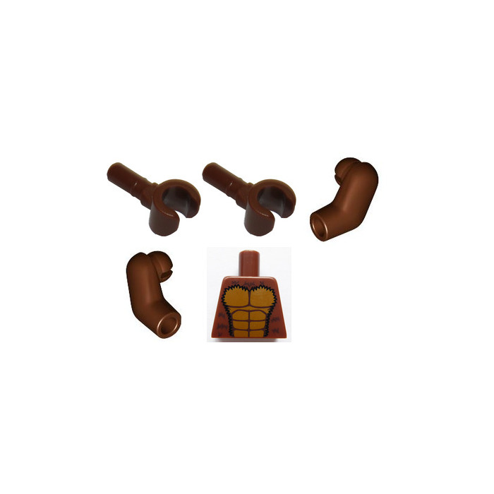 LEGO Reddish Brown Minotaur Torso (973 / 88585) | Brick Owl - LEGO ...