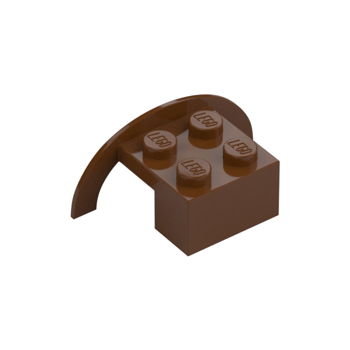 LEGO Reddish Brown Mudguard Brick 2.5 x 4 x 1 with Wheel Arch (28579 / ...