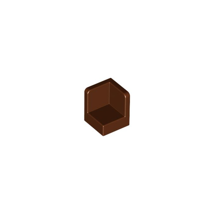 LEGO Reddish Brown Panel 1 x 1 Corner with Rounded Corners (6231 ...