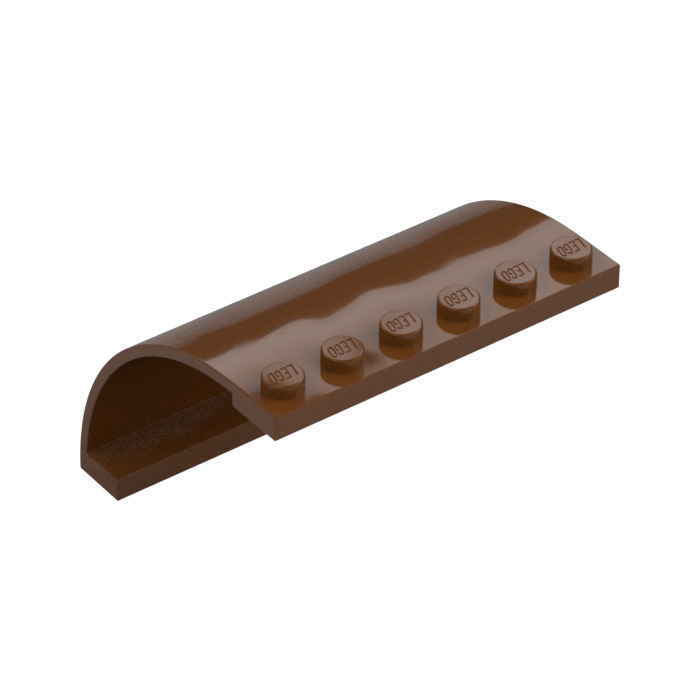 LEGO Reddish Brown Panel 6 x 5 x 3 Curved (5065) | Brick Owl