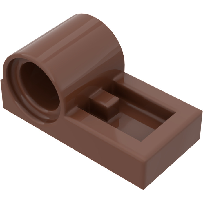 LEGO Reddish Brown Plate 1 x 2 with Underside Pin Hole (18677 / 28809 ...