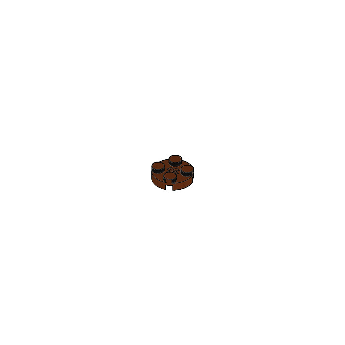 LEGO Reddish Brown Plate 2 x 2 Round with Axle Hole (4032) | Brick Owl ...
