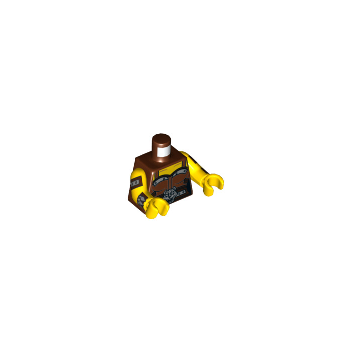LEGO Reddish Brown Sherry Scratchen-Post Minifig Torso (973 / 76382 ...
