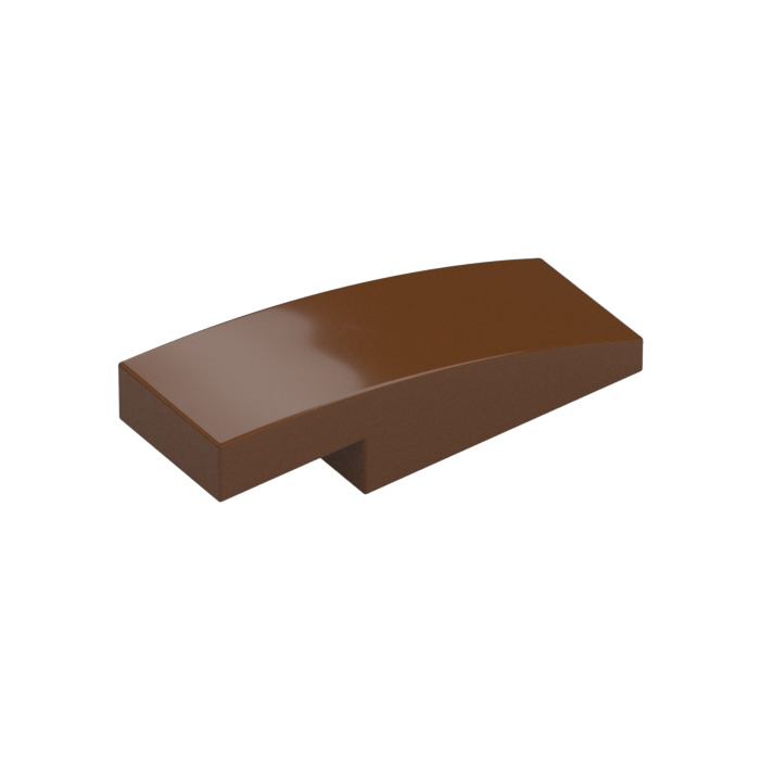 LEGO Reddish Brown Slope 0.7 x 3 Curved (7302) | Brick Owl