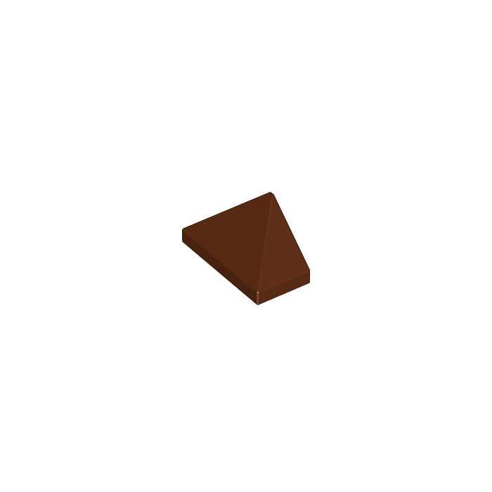 LEGO Reddish Brown Slope 1 x 2 (45°) Triple with Inside Bar (3048 / ...