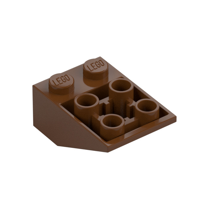 LEGO Reddish Brown Slope 2 x 3 (25°) Inverted (2752 / 3747) | Brick Owl ...