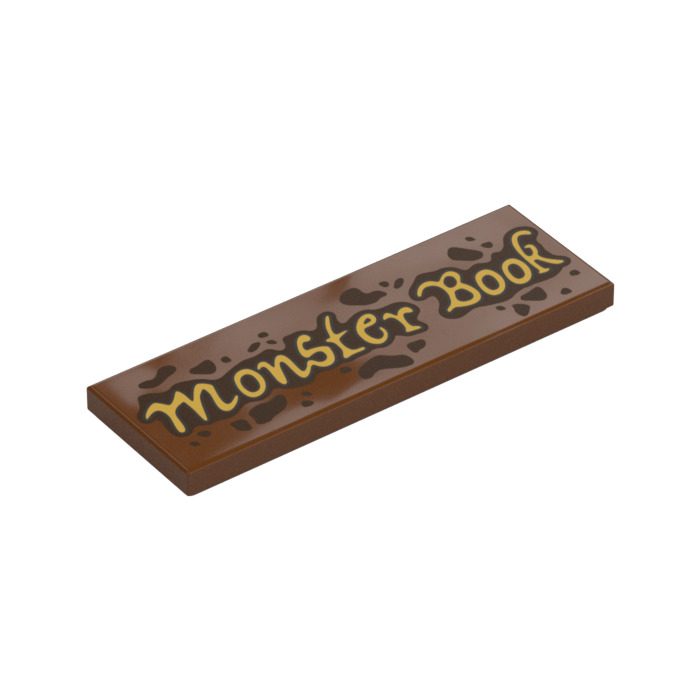LEGO Tile 2 x 6 with ‘Monster Book’ (69729) | Brick Owl - LEGO Marketplace