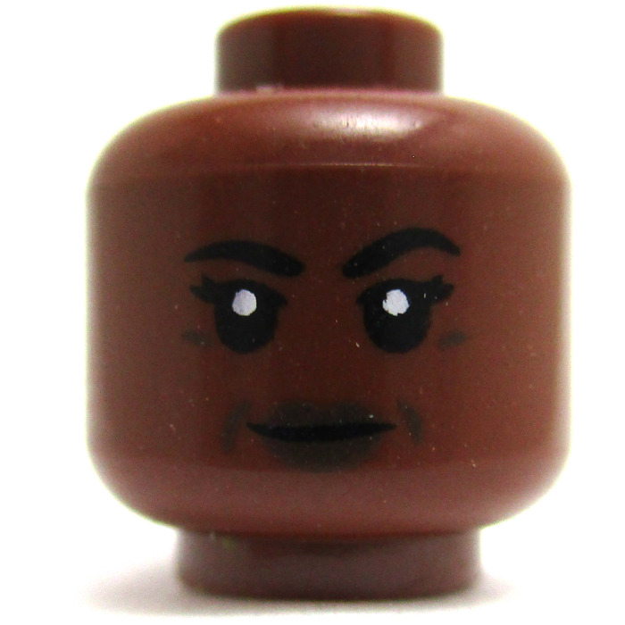 LEGO Reddish Brown Vice Admiral Sloane Minifigure Head (3626 / 100516 ...