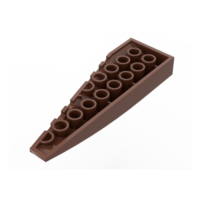 LEGO Reddish Brown Wedge 10 x 3 x 1 Double Rounded Left (50955 / 118556 ...