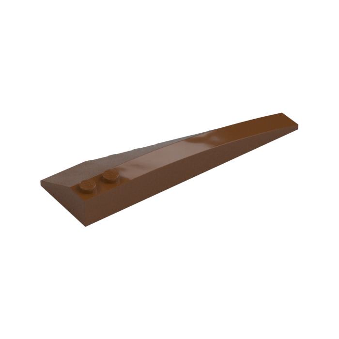 LEGO Reddish Brown Wedge 10 x 3 x 1 Double Rounded Left (50955 / 118556 ...