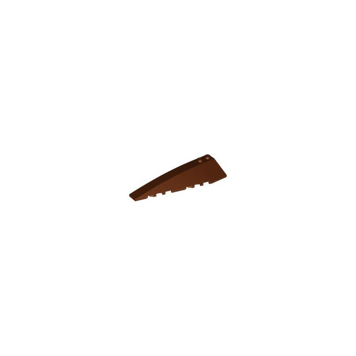 LEGO Reddish Brown Wedge 10 x 3 x 1 Double Rounded Left (50955 / 118556 ...