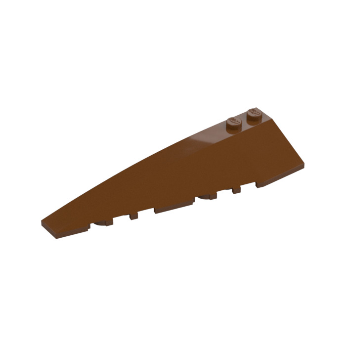 LEGO Reddish Brown Wedge 10 x 3 x 1 Double Rounded Left (50955 / 118556 ...