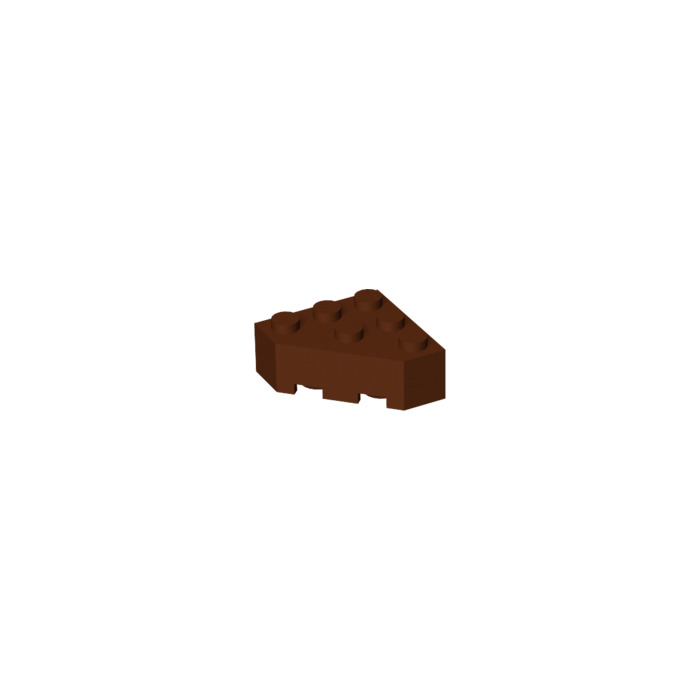 LEGO Reddish Brown Wedge Brick 3 x 3 without Corner (30505) | Brick Owl ...