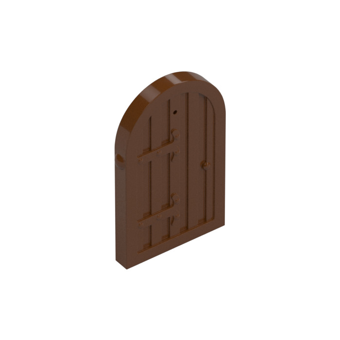 LEGO Reddish Brown Window Pane 1 x 2 x 2.7 Rounded Top (3347 / 94161 ...