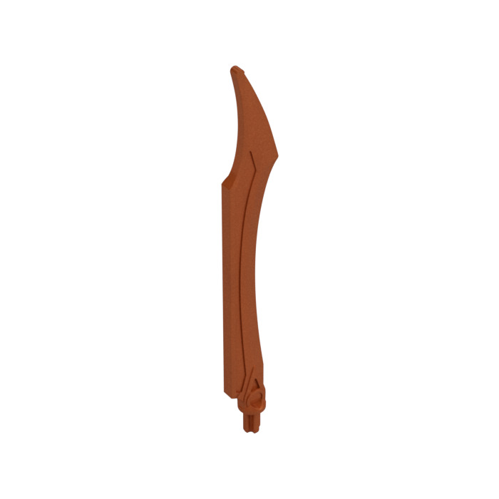 LEGO Reddish Copper Blade with Curved Tip and Axle (11305) | Brick Owl ...