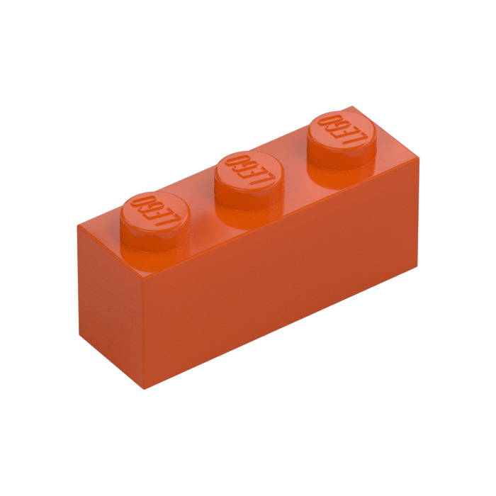 LEGO Reddish Orange Brick 1 x 3 (3622 / 45505) | Brick Owl - LEGO ...