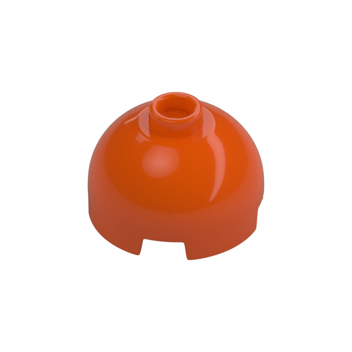 LEGO Reddish Orange Brick 2 x 2 Round with Dome Top (with Axle Holder ...