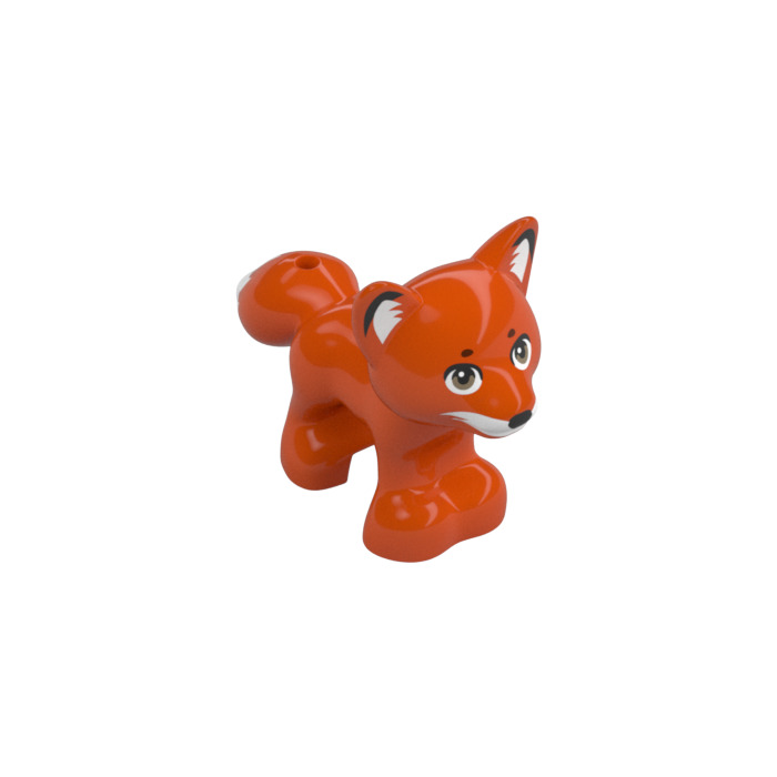 LEGO Fox with White Ears and Whiskers (19532 / 107418) | Brick Owl