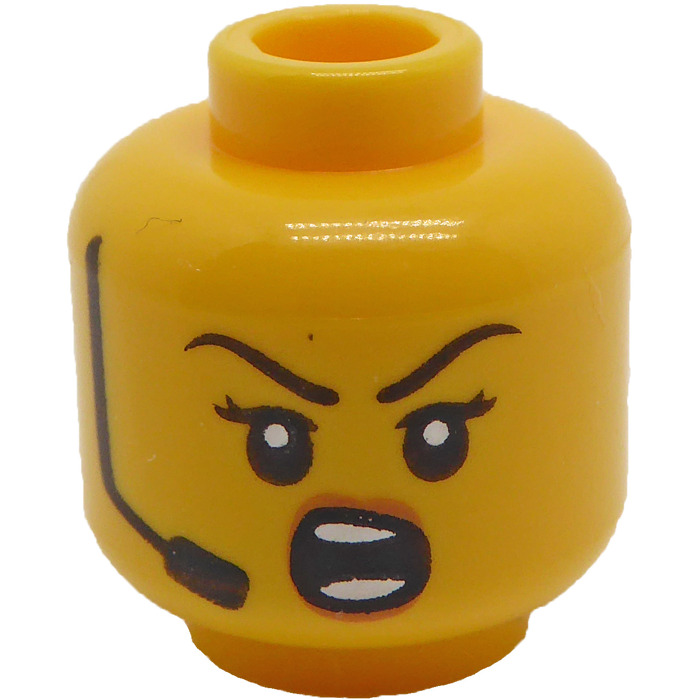 LEGO Referee Head with Headset (3626) | Brick Owl