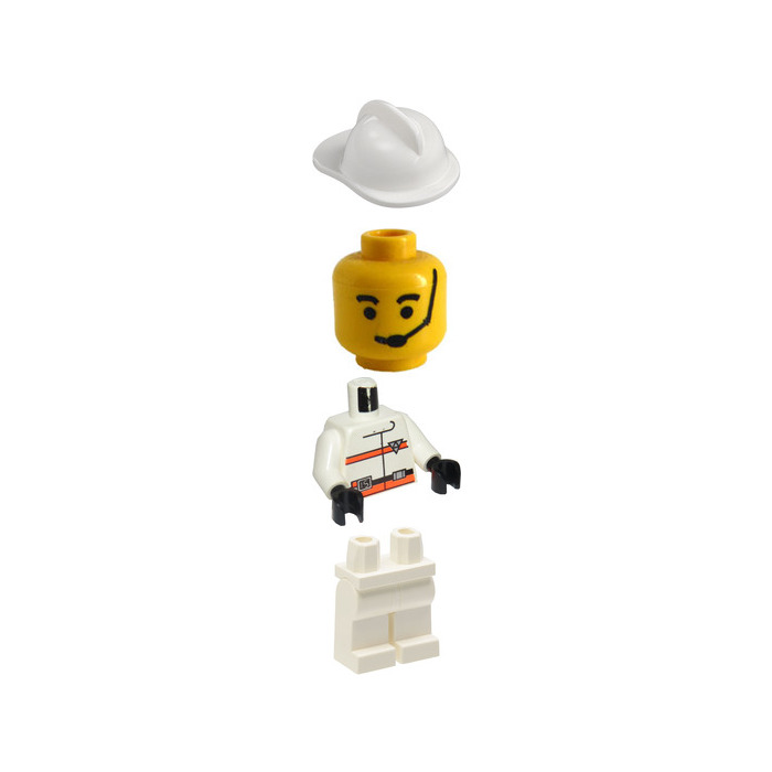 LEGO Res-Q Fireman with White Uniform and Helmet Minifigure | Brick Owl