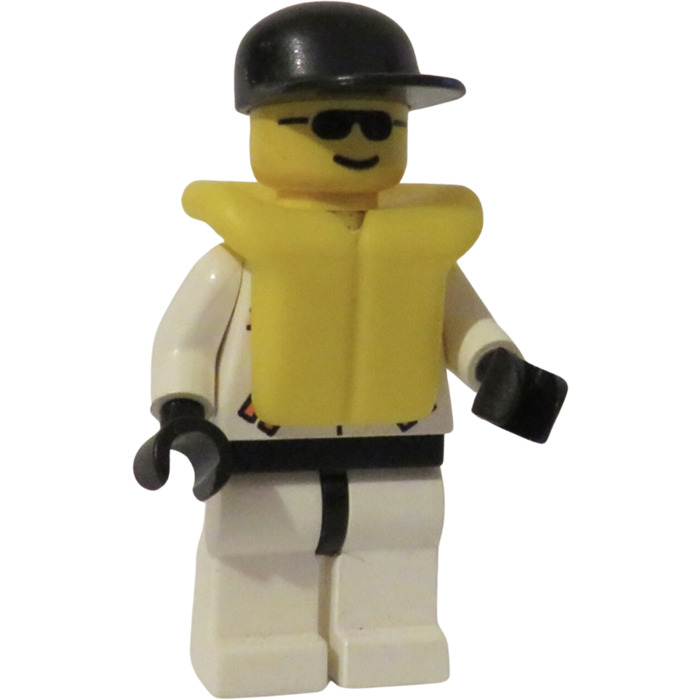 LEGO Rescuer with Sunglasses, Life Jacket and Cap Minifigure | Brick Owl