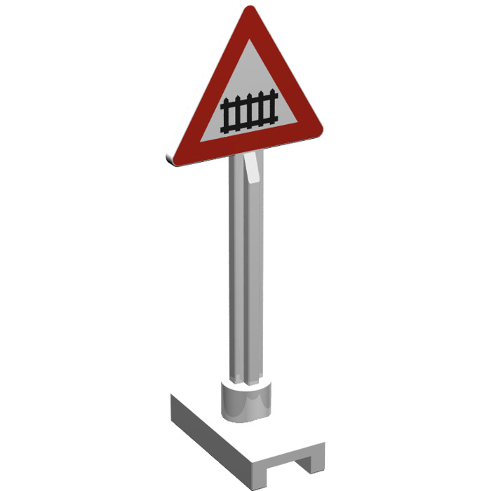 LEGO Road Sign Triángulo con Level Crossing (649) | Brick Owl - LEGO ...