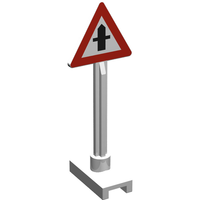 LEGO Road Sign Triangle with Road Crossing Sign (649) | Brick Owl ...