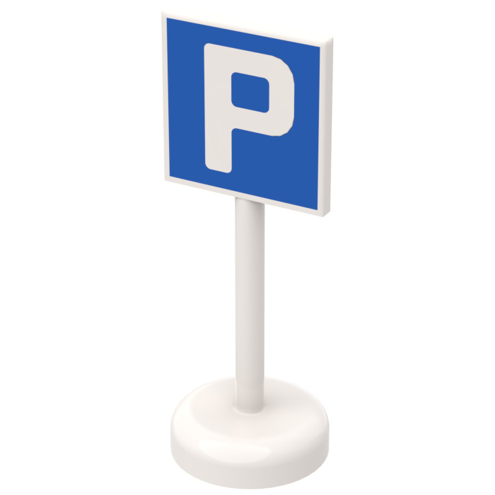 LEGO Road Sign with Parking Pattern | Brick Owl - LEGO Marketplace