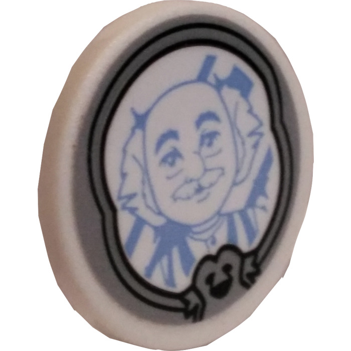 LEGO Roadsign Clip-on 2 x 2 Round with Man in Mirror Sticker (30261 ...