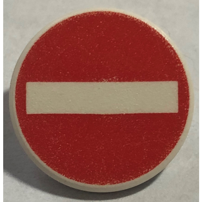 LEGO Roadsign Clip-on 2 x 2 Round with No Entry Sign (30261 / 83387 ...