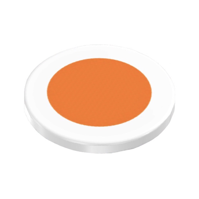 LEGO Roadsign Clip-on 2 x 2 Round with Orange Circle Sticker (30261 ...