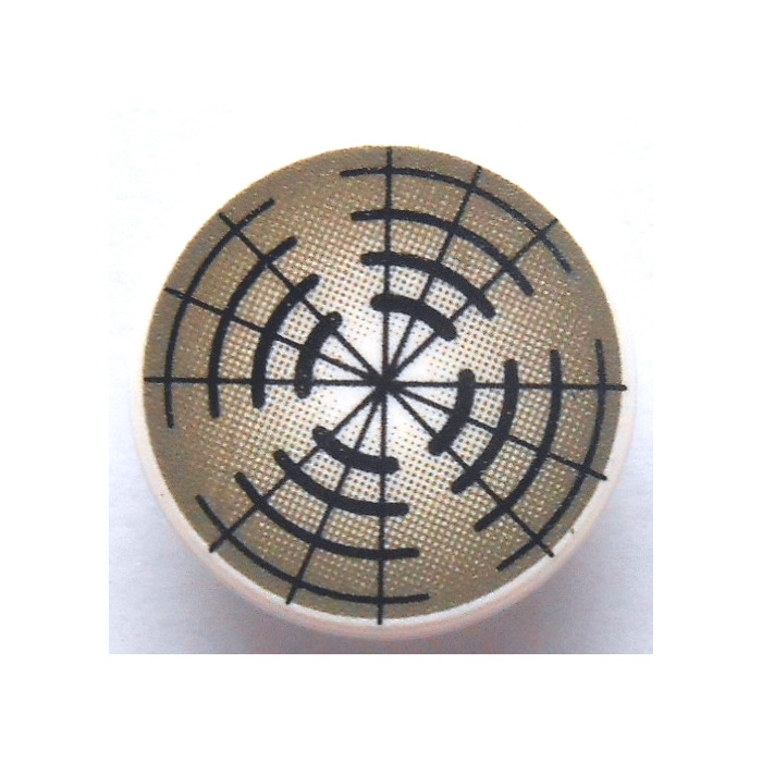 LEGO Roadsign Clip-on 2 x 2 Round with Radar Dish (30261 / 83425 ...