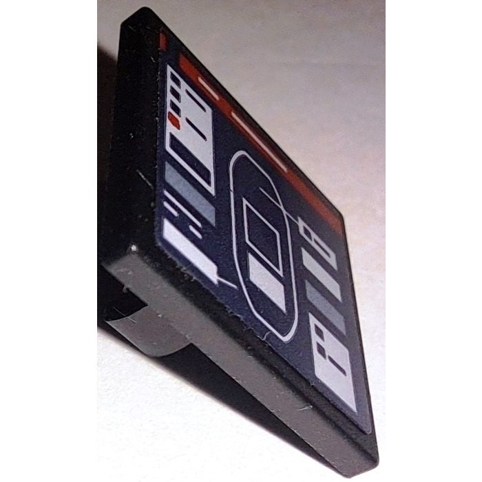 LEGO Roadsign Clip-on 2 x 2 Square with Screen with Blue Ship Plan ...