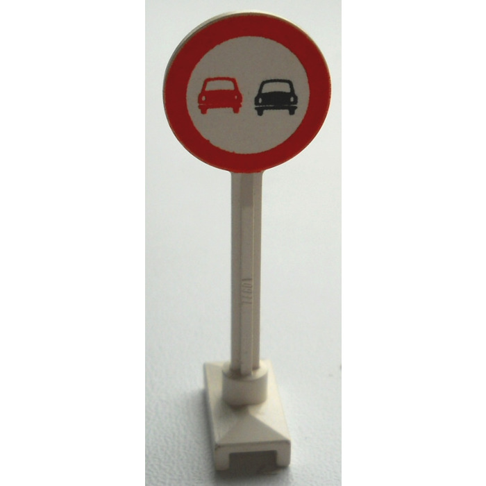 LEGO Roadsign Round with No Overtaking Pattern | Brick Owl - LEGO ...