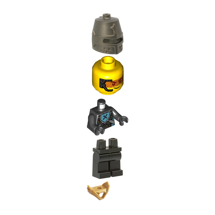 LEGO Robin with Gray Helmet and Gold Armor Minifigure | Brick Owl