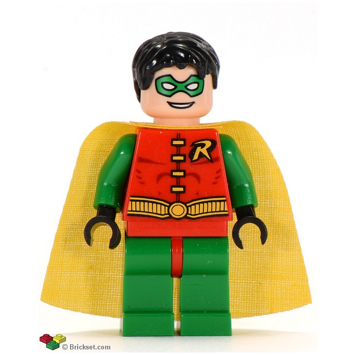LEGO Robin with Green Legs and Mask with Short Hair Minifigure | Brick ...