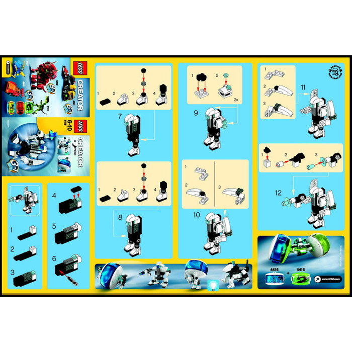 LEGO Robo Pod Set 4416 Instructions | Brick Owl - LEGO Marketplace