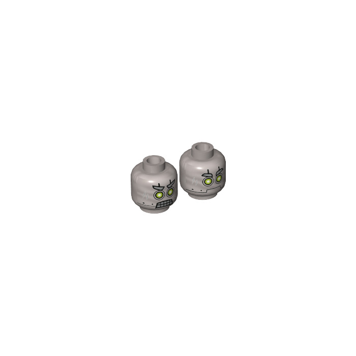 LEGO Robot Head with Green Eyes (3626 / 36328) | Brick Owl