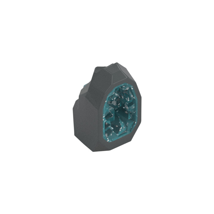 LEGO Rock 1 x 1 with Transparent Light Blue Glitter Crystal (49656 ...