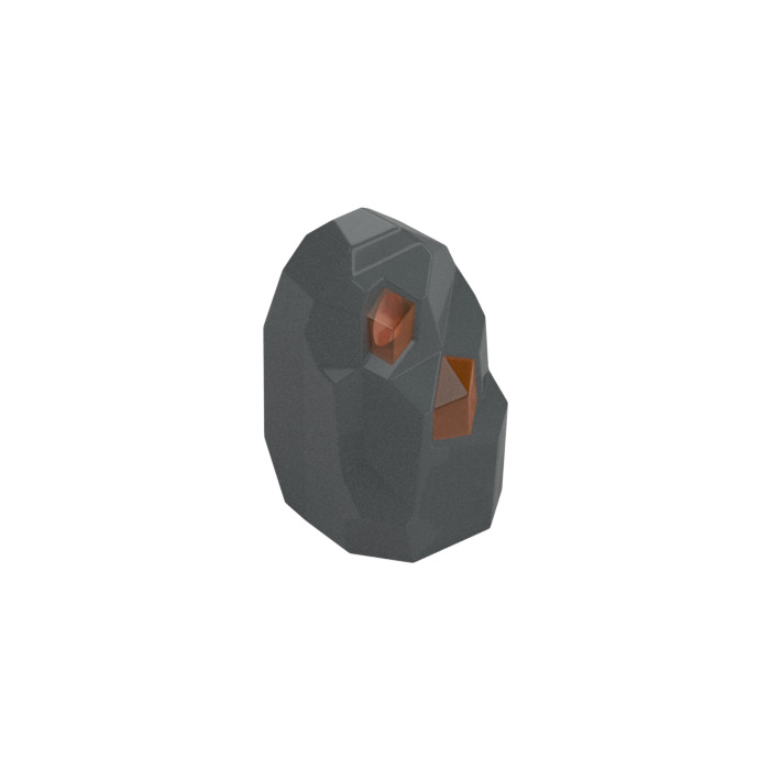 LEGO Rock 1 x 1 with Transparent Orange Crystal (49656) | Brick Owl